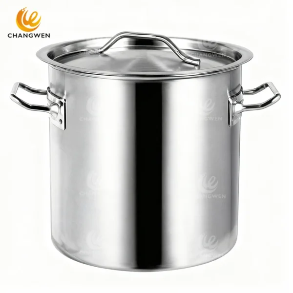 Commercial Stainless Steel Stock Pots – Multiple Sizes CW-SP004 - Changwen